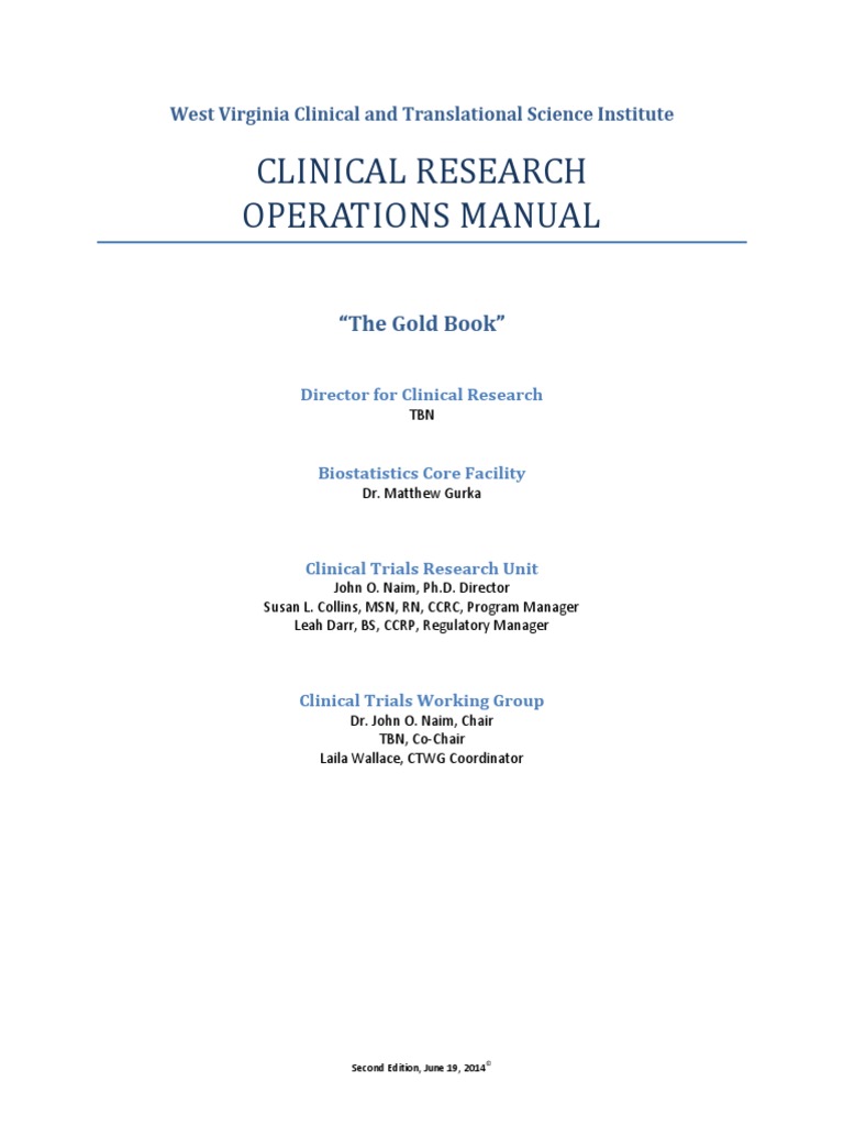 Clinical Research Manual | PDF | Institutional Review Board | Clinical ...