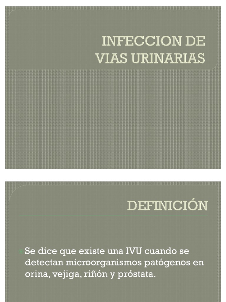 Infeccion de Vu | PDF | Infección del tracto urinario | Salud pública