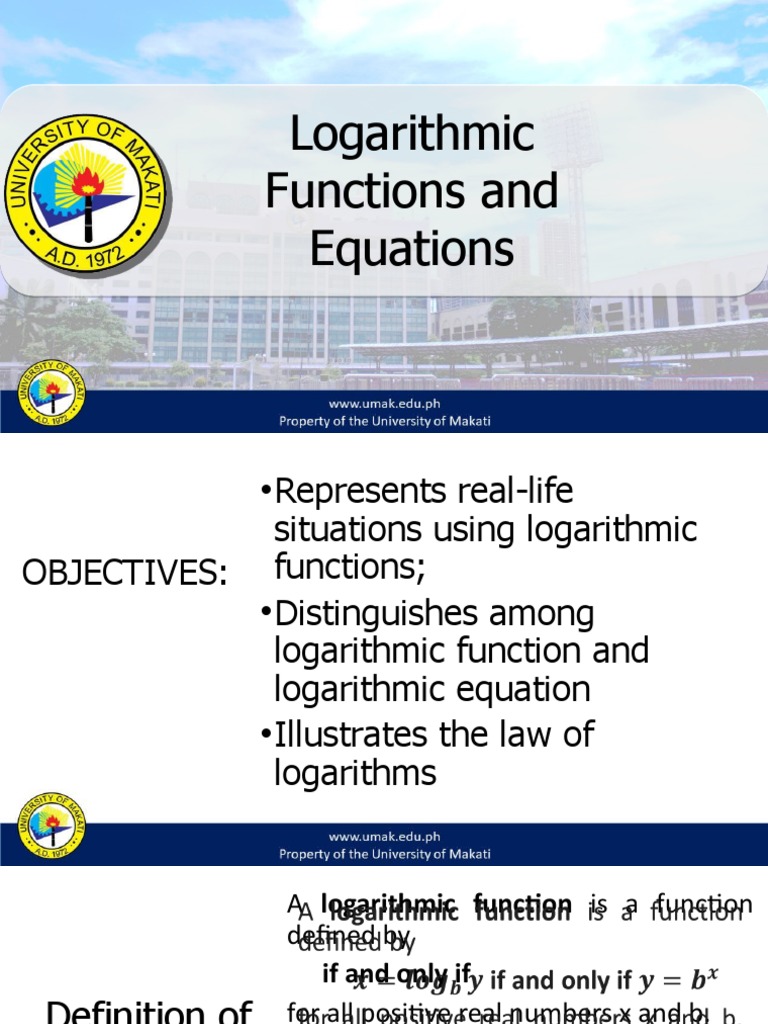 Logarithmic Functions and Equations 2 | PDF | Logarithm | Exponentiation