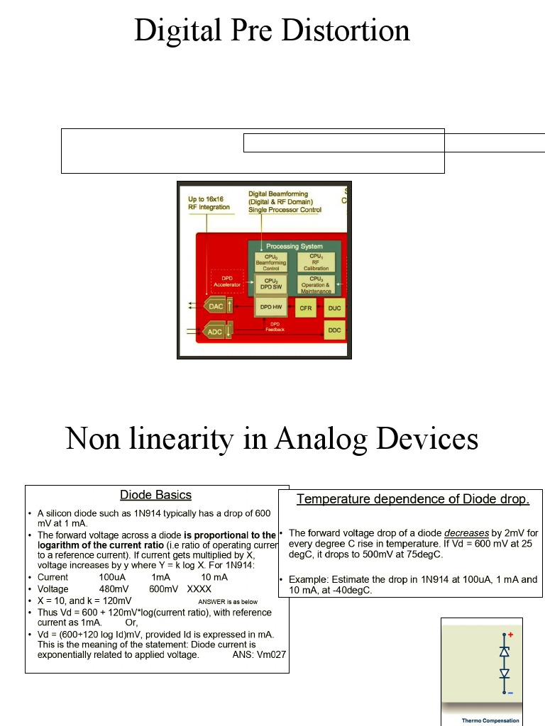 Digital Pre Distortion | PDF | Diode | Amplifier