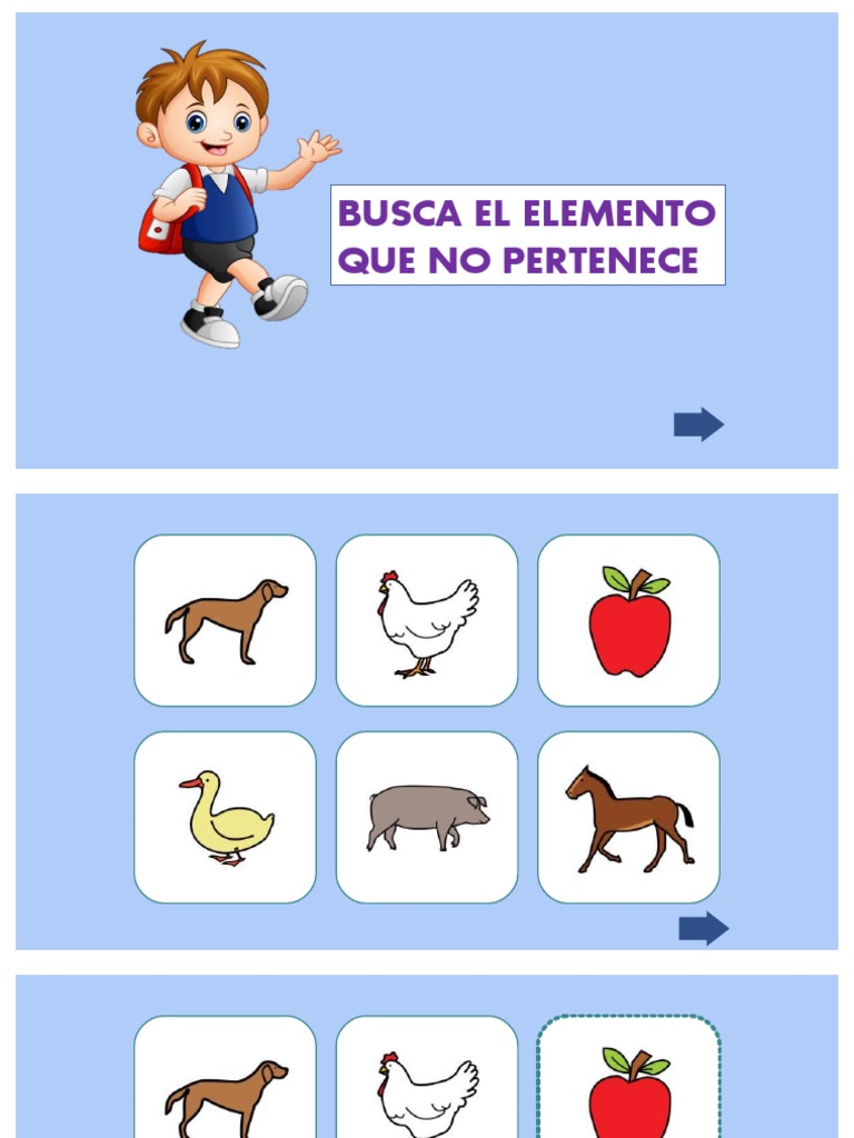 ¿Cuál No Pertenece | PDF