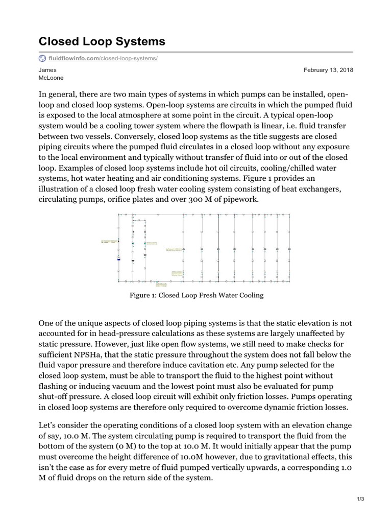 Closed Loop Systems | PDF | Control Theory | Pump