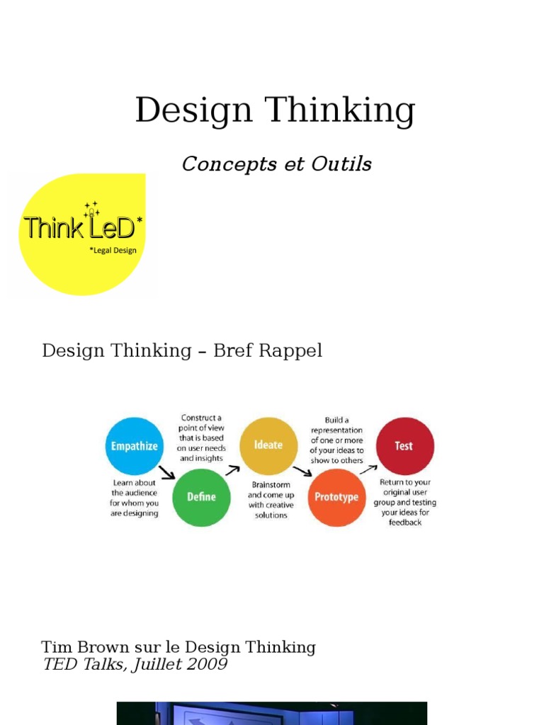 Design Thinking Concepts Et Outils | PDF | Conception | la communication