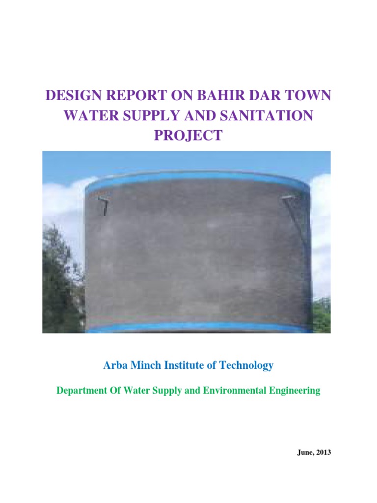 Bahar Dar Project | PDF | Sanitary Sewer | Sanitation