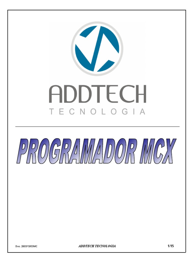 Manual MCX-Programacao | PDF | Tempo | Motores