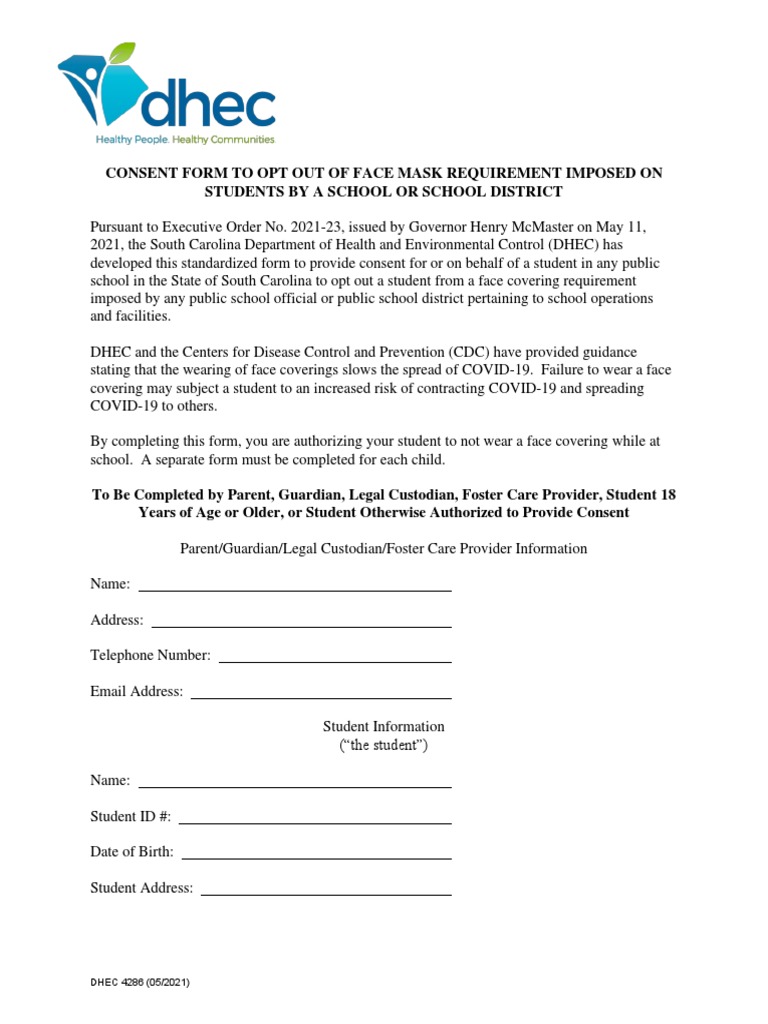 Face Mask Waiver | PDF | Consent | Wellness