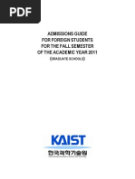 KAIST Admission Guideline For International Applicants 2025 (Including Fee Waiver) | PDF | Wire ...