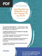 Ang Pagsulat NG Paglalarawan Ay Maaaring Subhetibo o Obhetibo | PDF