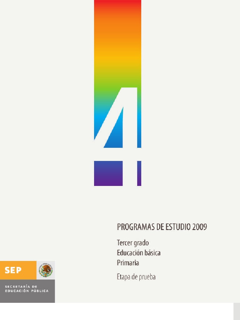 4to PROGRAMA 2009 | PDF | Educación primaria | Educación de la primera infancia
