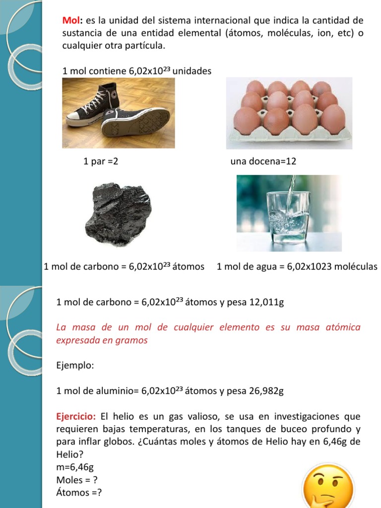 Unidad 1 Mol, Tabla Periodica | PDF | Ciencia y matemáticas