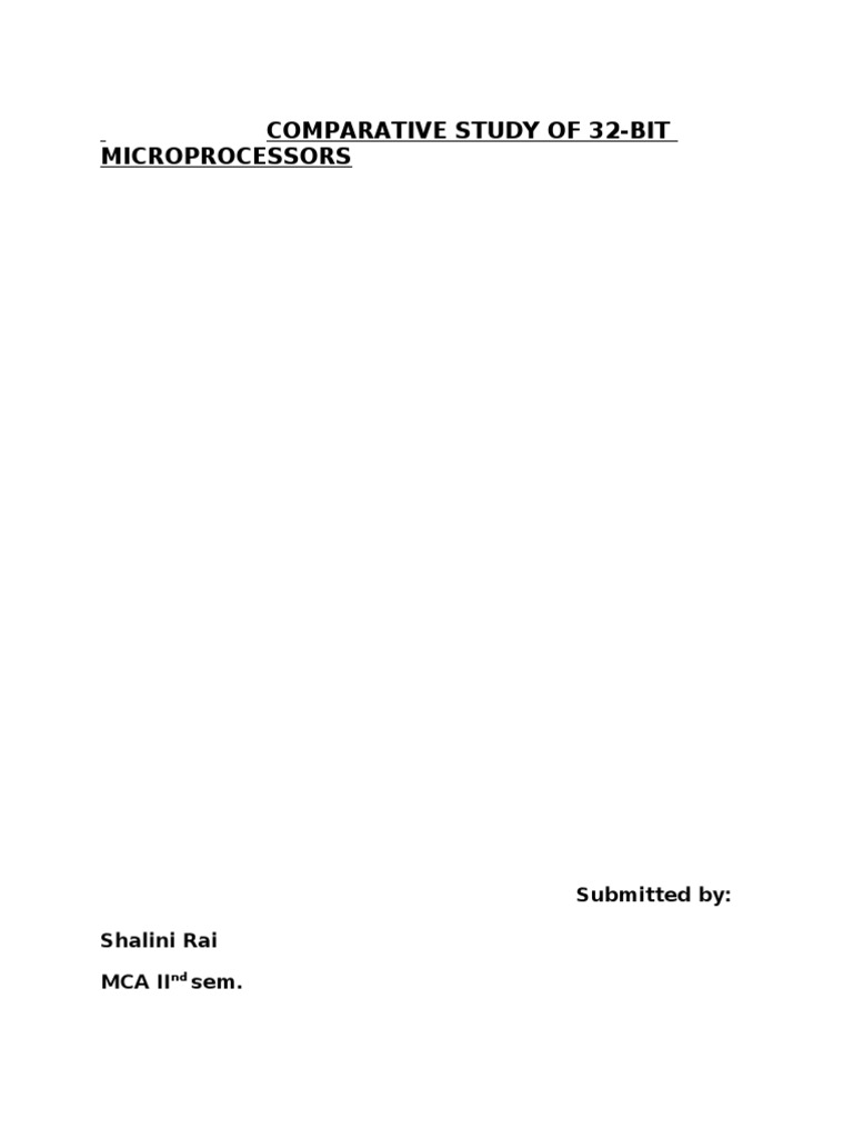 80386 Microprocessor Features Overview | PDF | Cpu Cache | Central Processing Unit