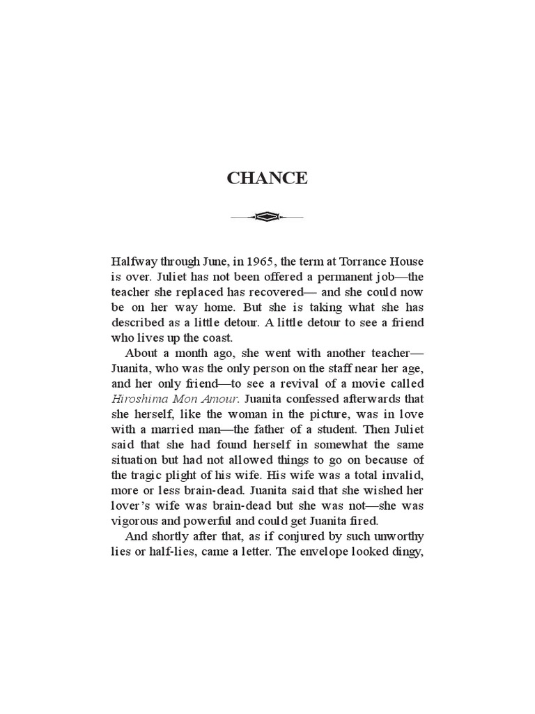 Chance - Alice Munro | PDF