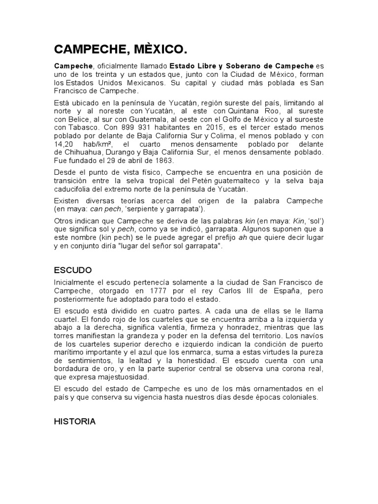 San Antonio Cayal | PDF | Campeche | Península de Yucatán