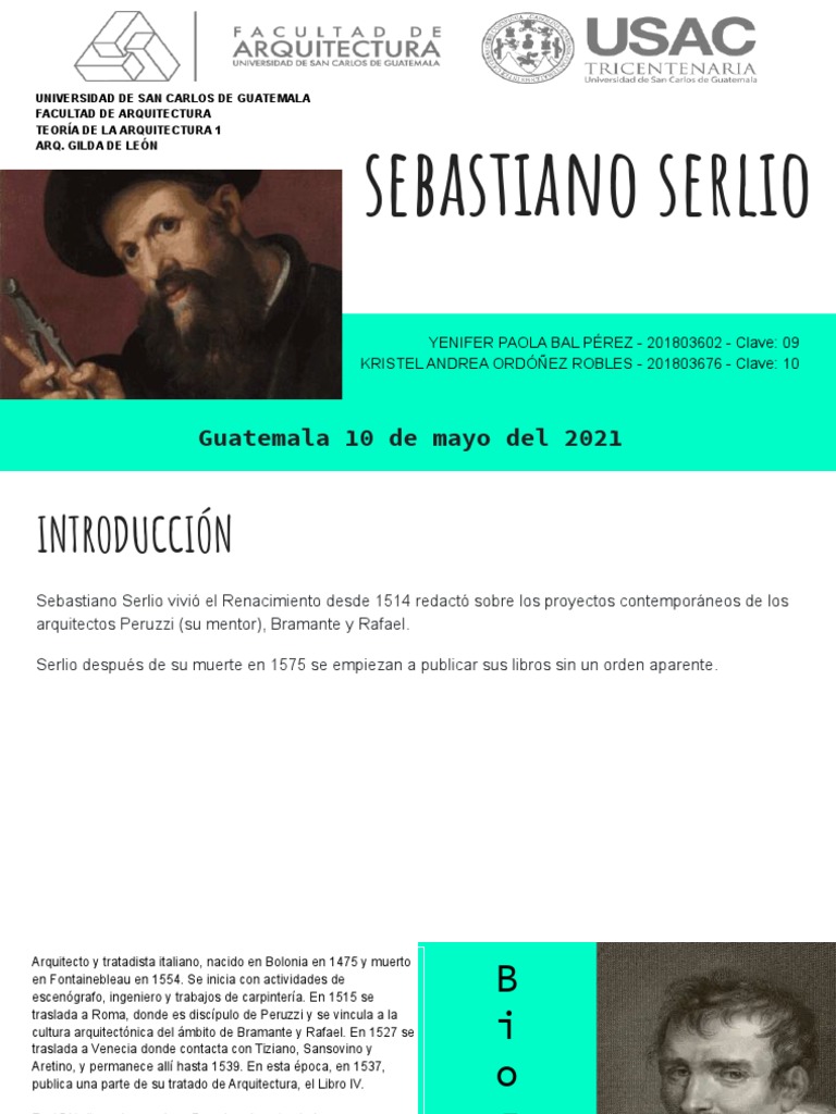 Sebastiano Serlio | PDF | Diseño arquitectonico | Arquitectura