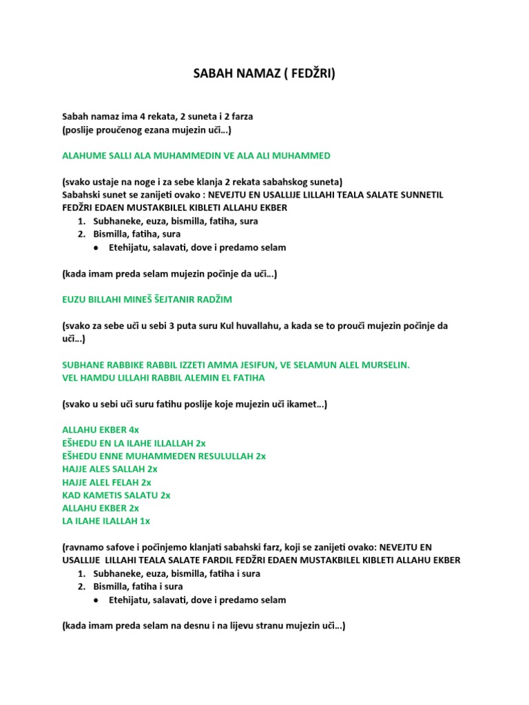 Želim Biti Mujezin ... 1 | PDF