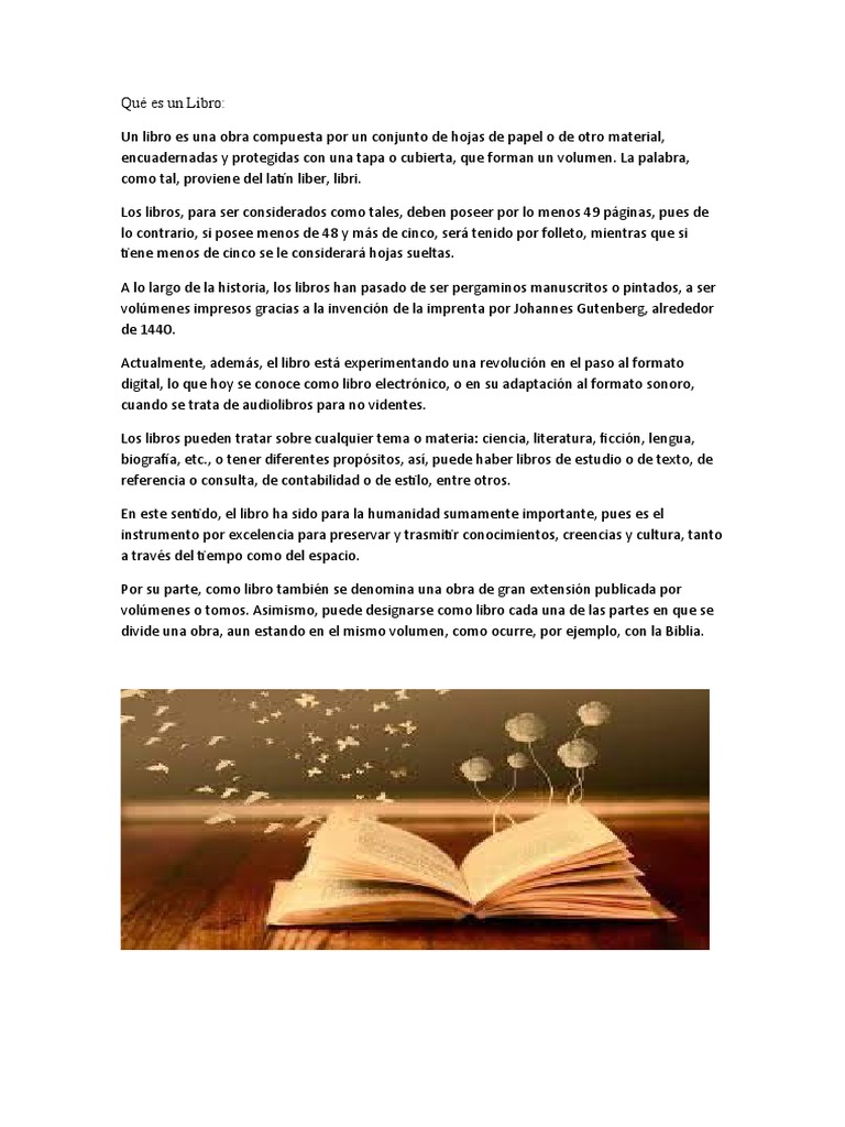 Qué Es Un Libro | PDF