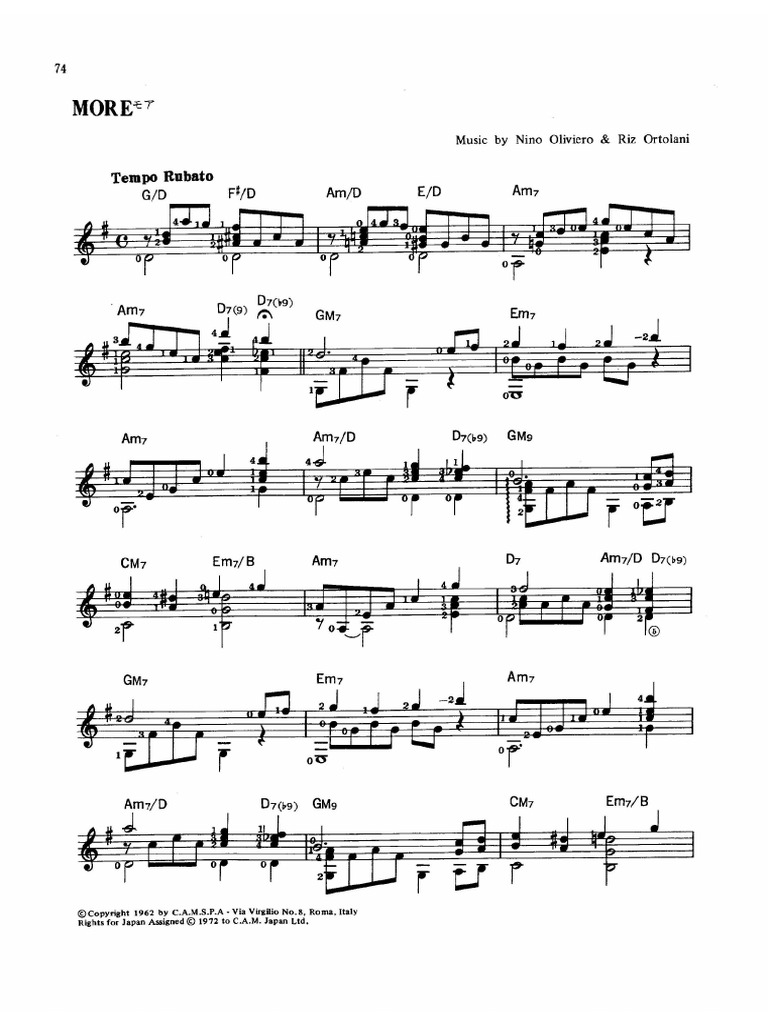 Ken-Ichi Ebe - Guitar Solo - More | PDF