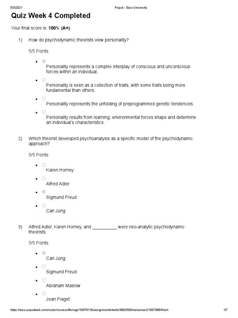 Psychodynamic Theories of Personality | PDF | Psychodynamics | Psychology
