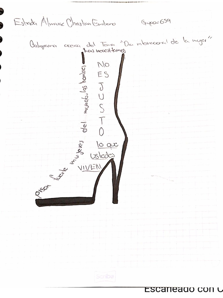 Caligrama Del Dia de La Mujer | PDF