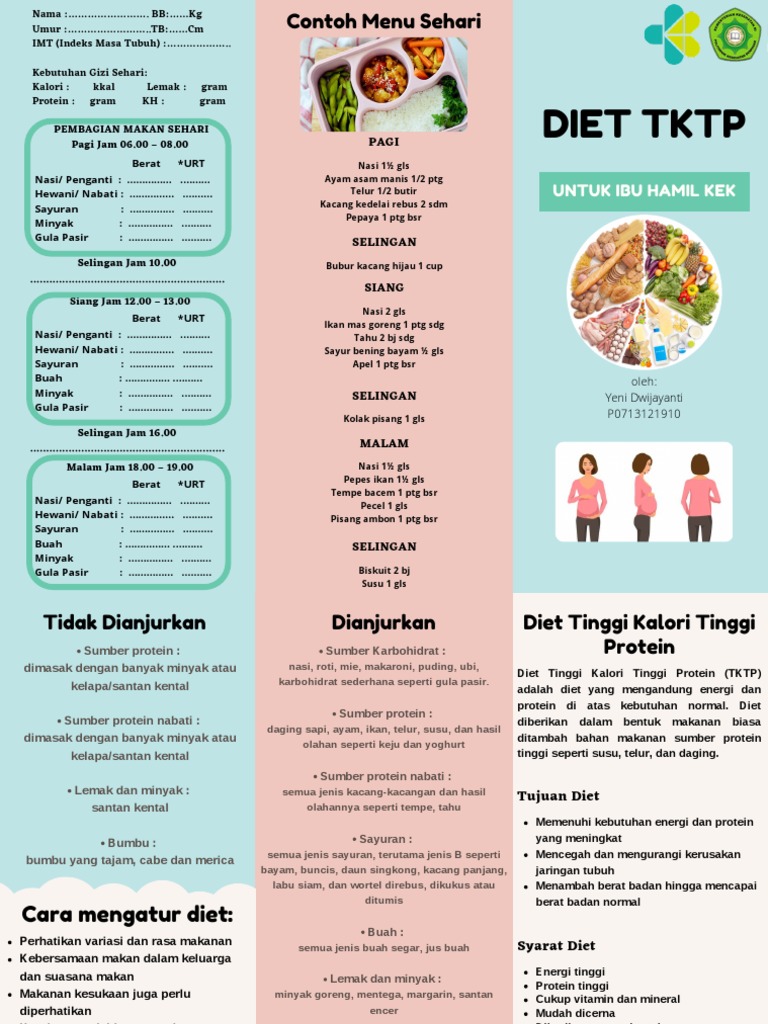 010 - Yeni Dwijayanti - Leaflet Diet Bumil KEK | PDF