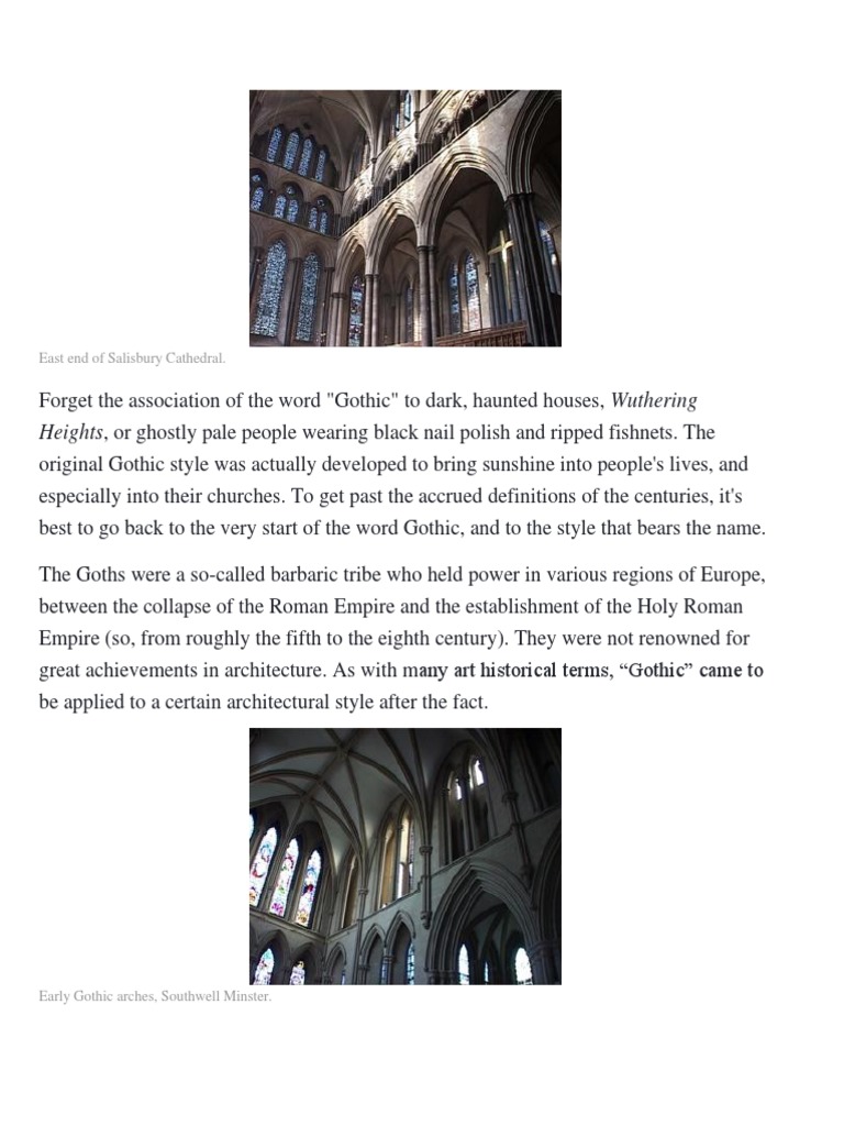 Gothic Art Part 1 | PDF | Gothic Architecture | Vault (Architecture)