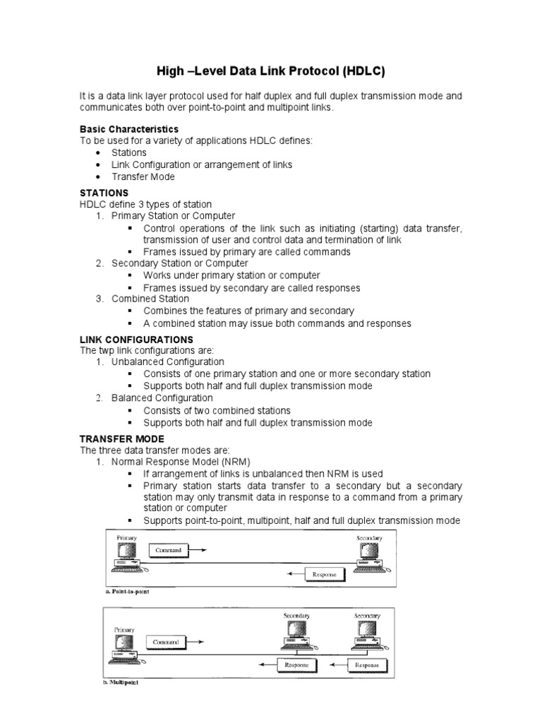 HDLC protocol | Network Protocols | Physical Layer Protocols | Free 30 ...
