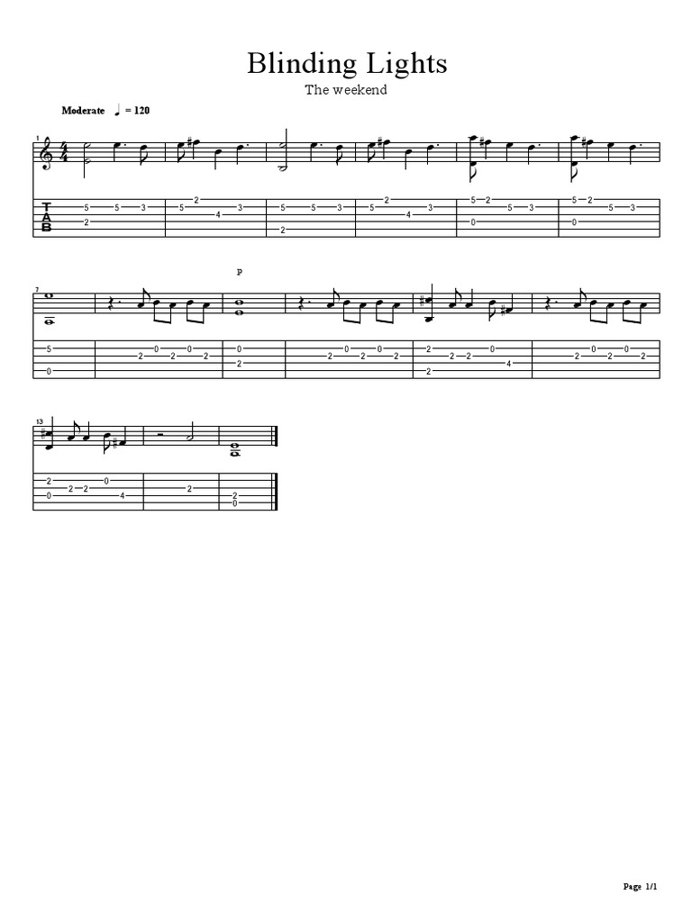 Blinding Lights | PDF