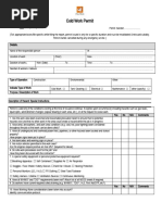 General Work Permit Format | PDF
