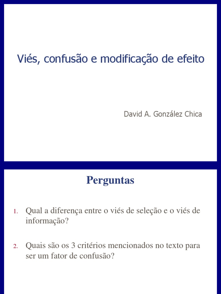 Vies, Confusao, Interacao - Aula DAVID 2013 | PDF | Variável de ...