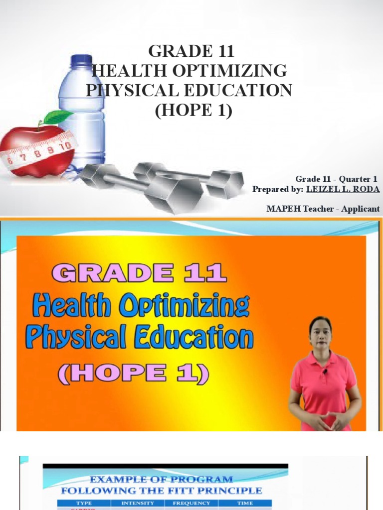Grade 11 HOPE Demonstration Teaching Video | PDF | Self-Improvement