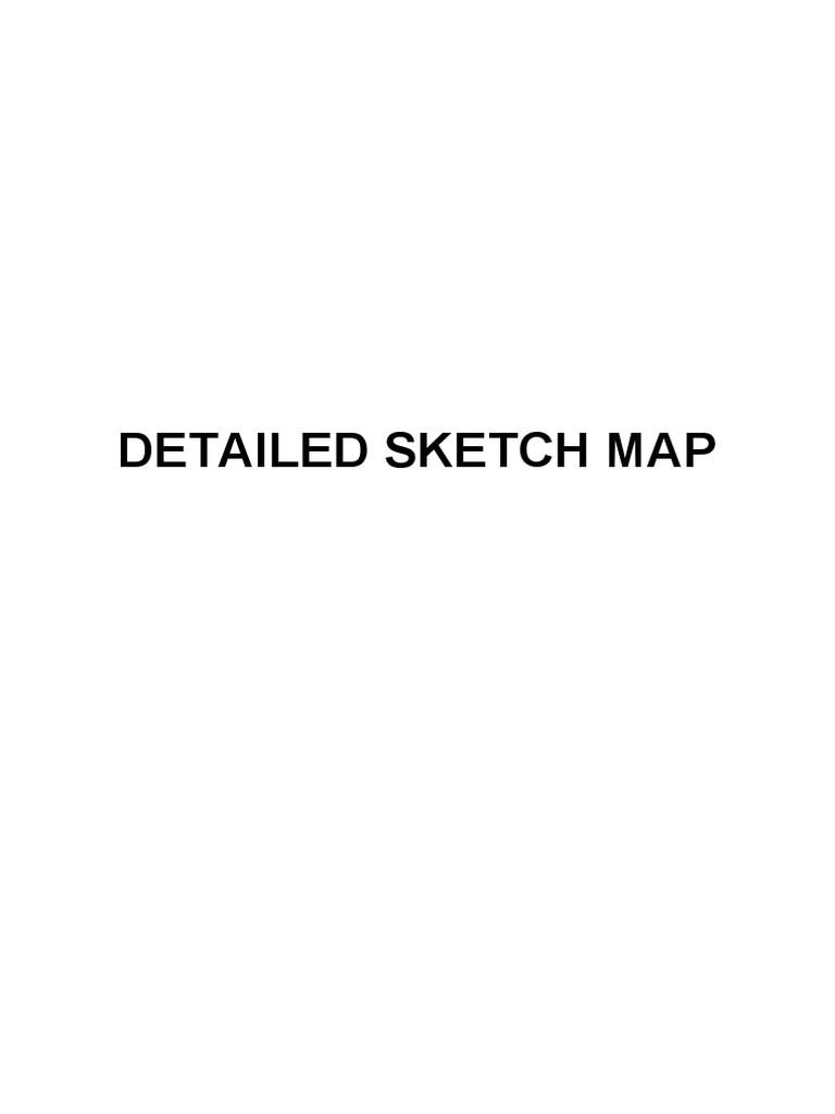 Detailed Sketch Map Cover Page | PDF