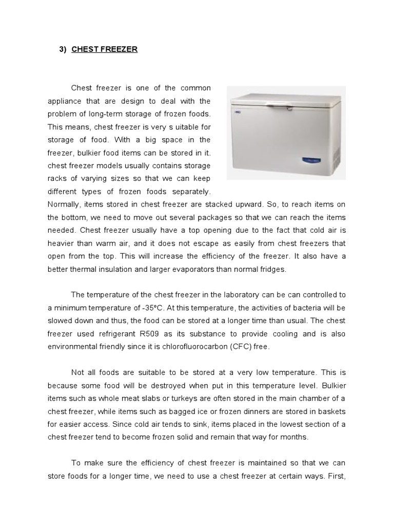 Chest Freezer | PDF | Refrigerator | Home Appliance