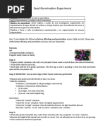 Seed Germination Experiment Report | PDF | Seedling | Seed