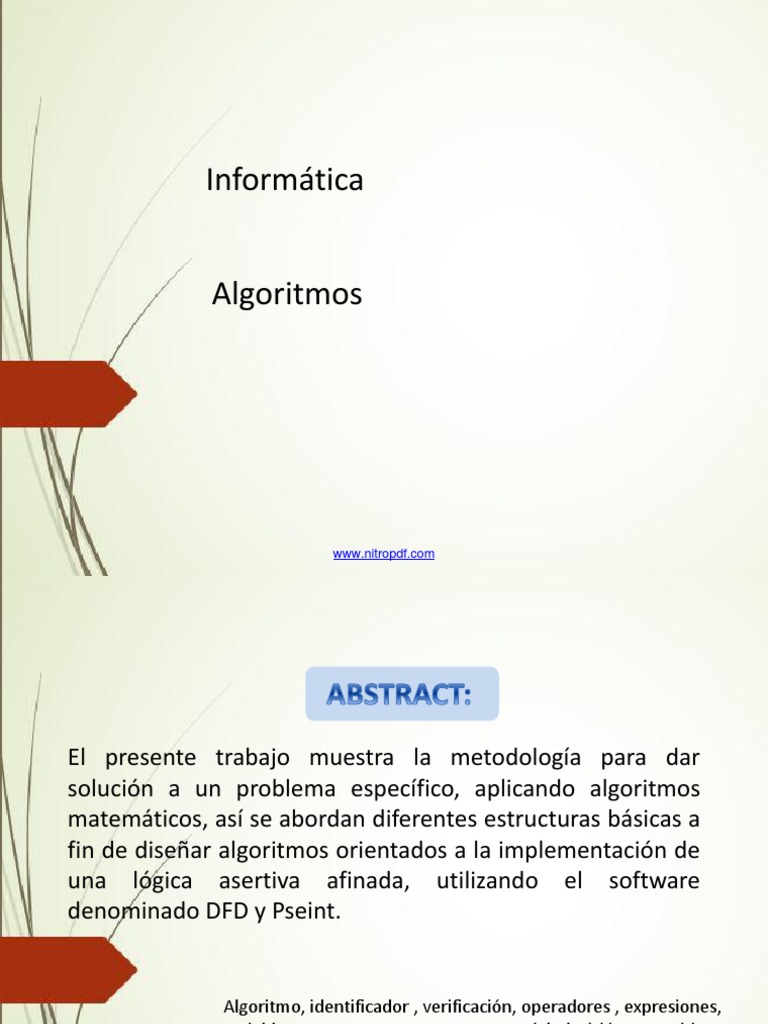 Algoritmos T1 | PDF | Algoritmos | Tipo de datos