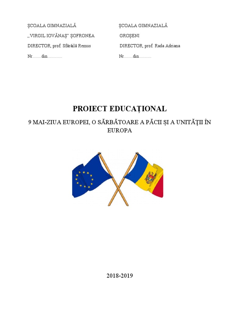 0 Proiect Educational Ziua Europei | PDF
