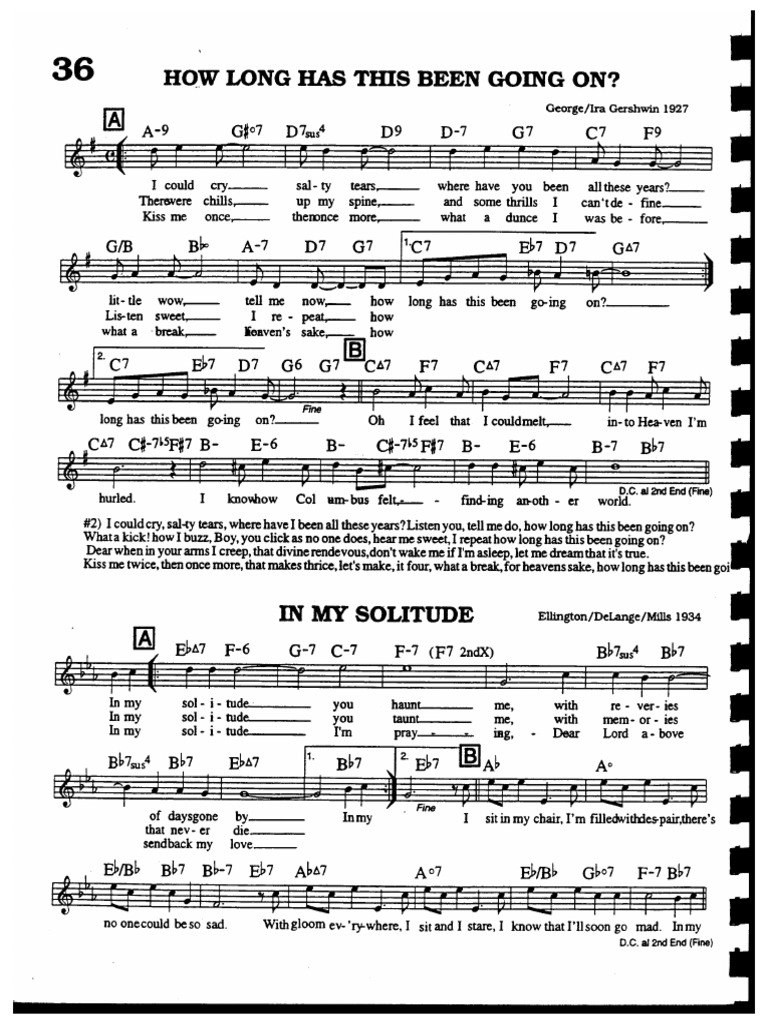 In My Solitude - Lead Sheet | PDF