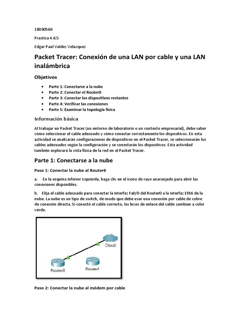 Practica 4.6.5 - Paul Valdez | PDF | Controlador de interfaz de red | Enrutador (Computación)