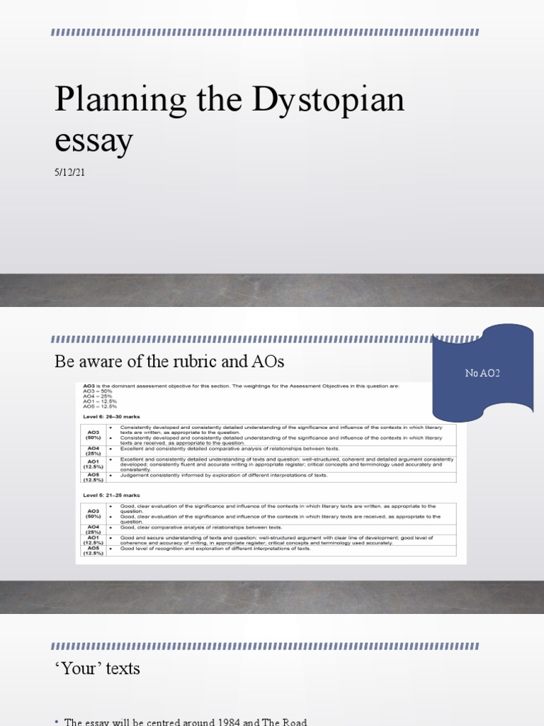 Planning The Dystopian Essay1 | PDF | Dystopia