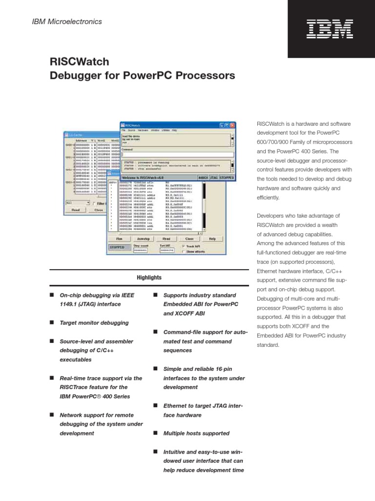 Debugger For Power Pc Processors Pdf Debugging Embedded System