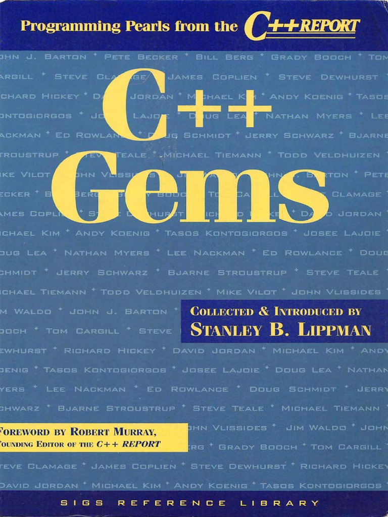 C++ Gems: Programming Pearls From The C++ Report | PDF | C++ | Object ...