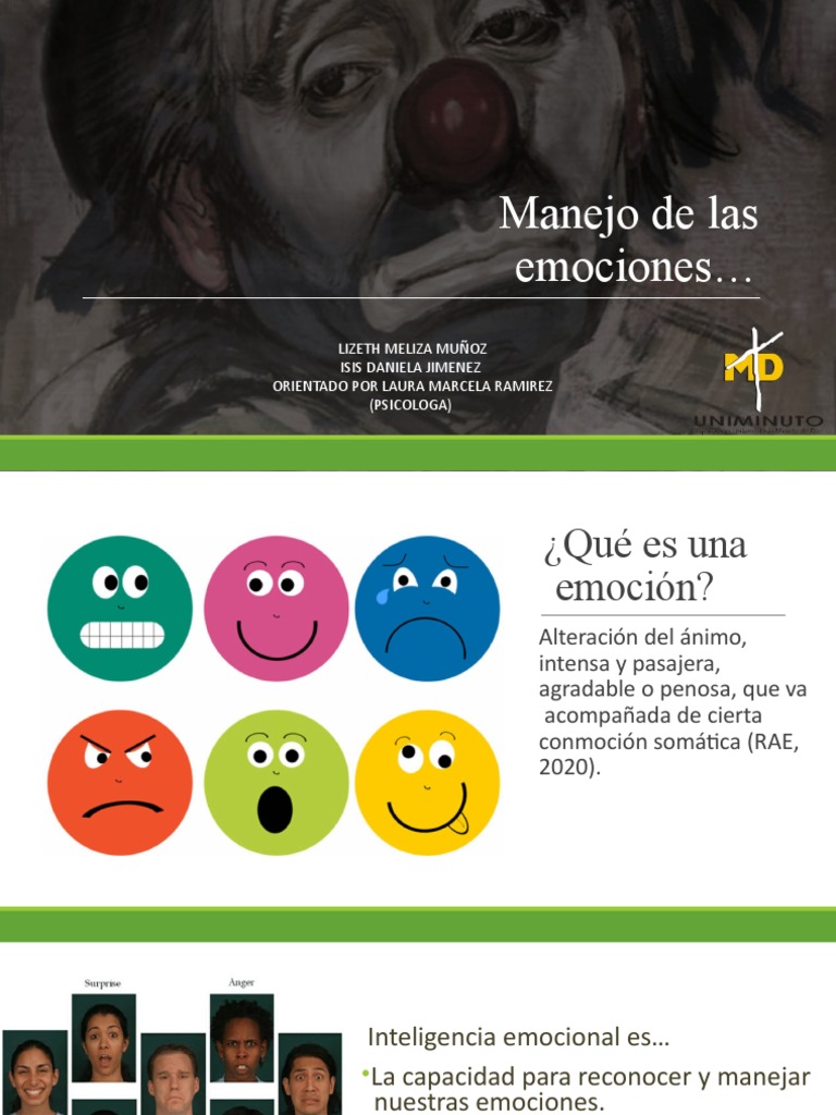 Manejo De Las Emociones Diapositivas Descargar Gratis Pdf Las
