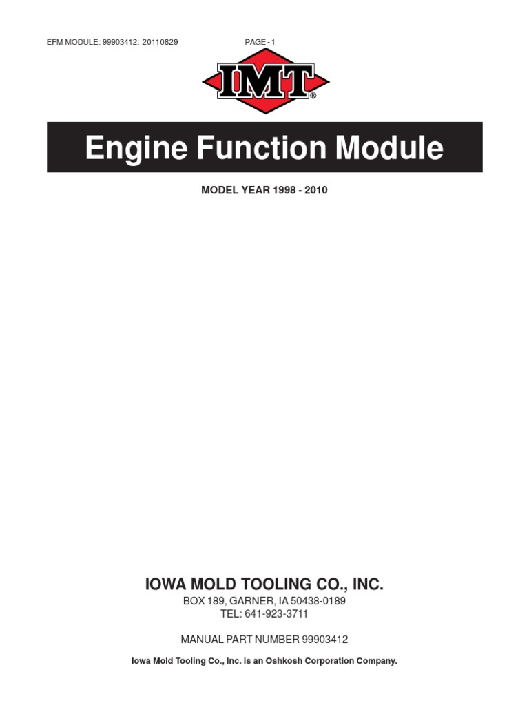 Engine Function Module - 1998 2010 | PDF | Electrical Connector ...
