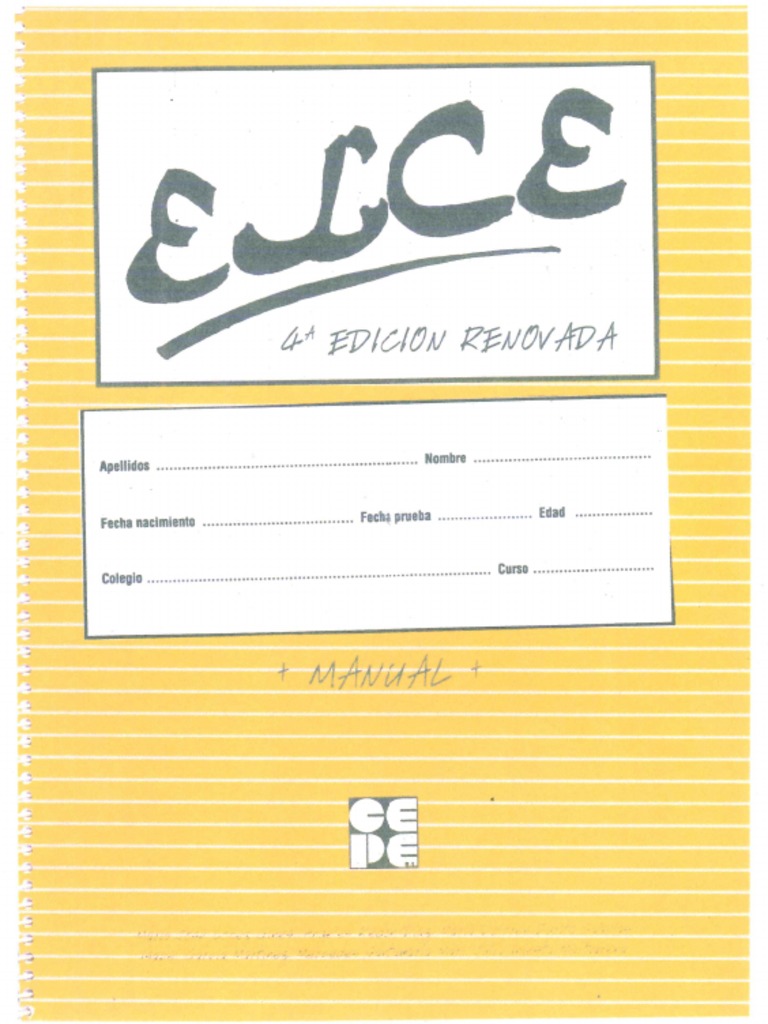 ELCE - 4 Edicion Renovada + Cuadernillo de Respuestas | PDF
