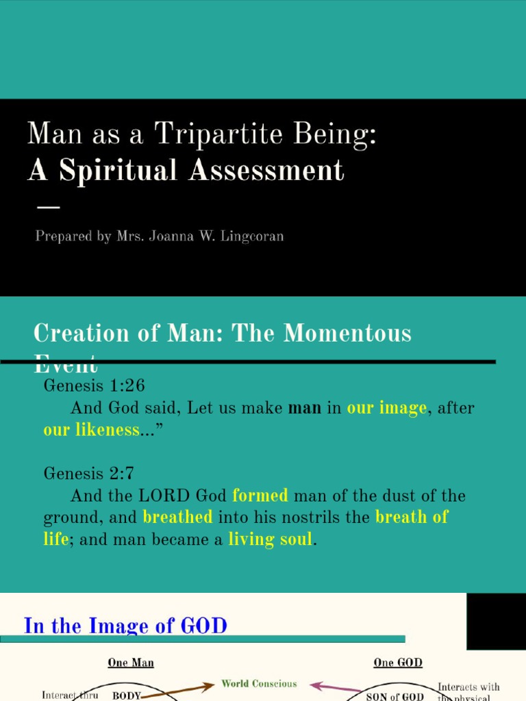 Man As A Tripartite Being | PDF