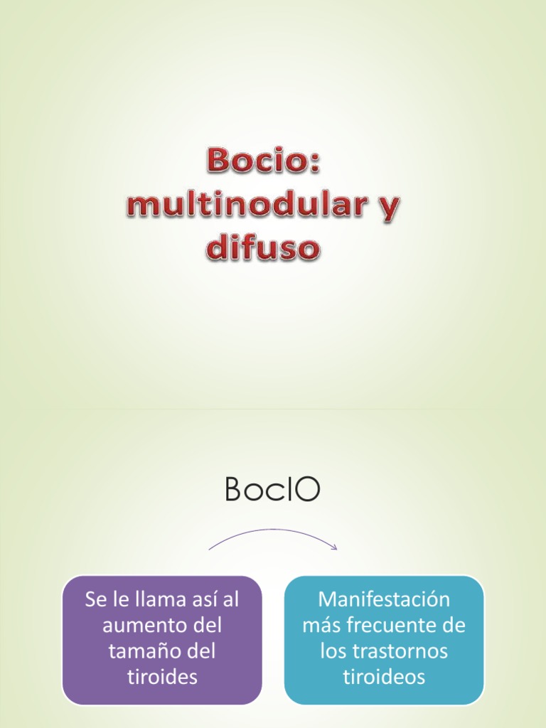 5 - Bocio | PDF | Tiroides | Hipertiroidismo