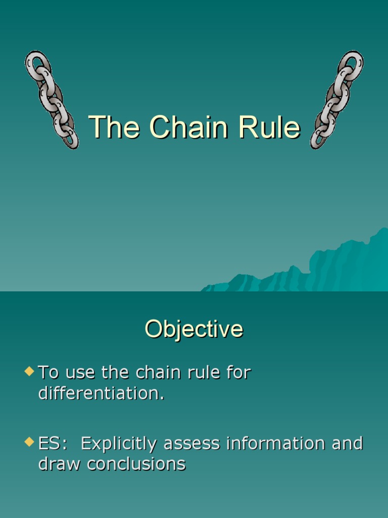 Chain Rule for Differentiation Explained | PDF | Derivative | Calculus
