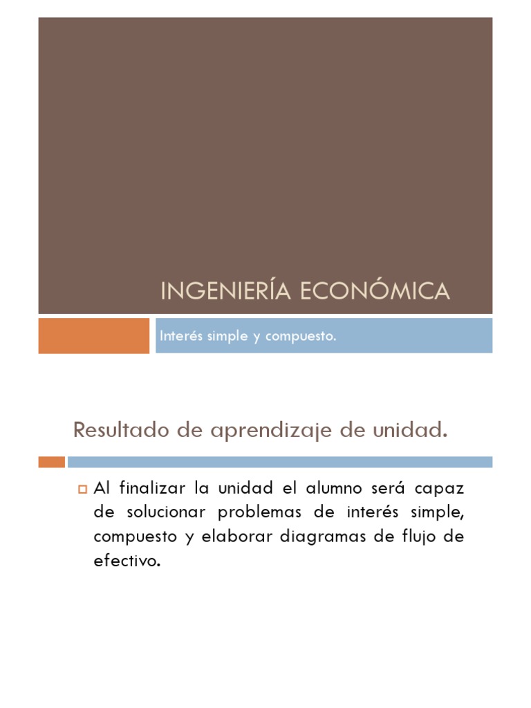 Fundamentos IngEco | PDF | Responsabilidad (contabilidad financiera) | Interés