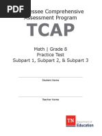 8th Grade LEAP 2025 Math Practice Test | PDF | Equations | Function ...