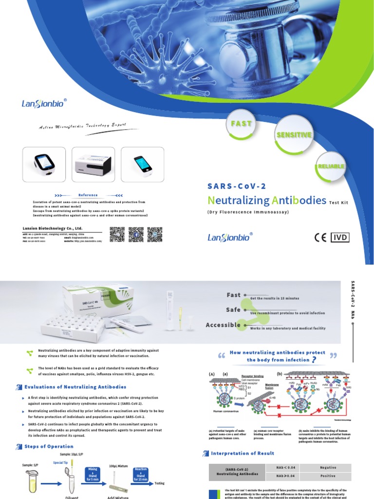 Brochure-SARS-CoV-2 Neutralizing Antibodies Test Kit | PDF ...