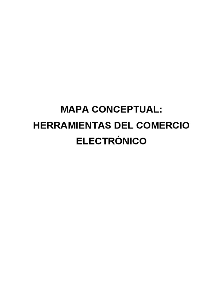 Mapa Conceptual Herramientas de La Mercadotecnia | PDF | Comercio electrónico | Internet